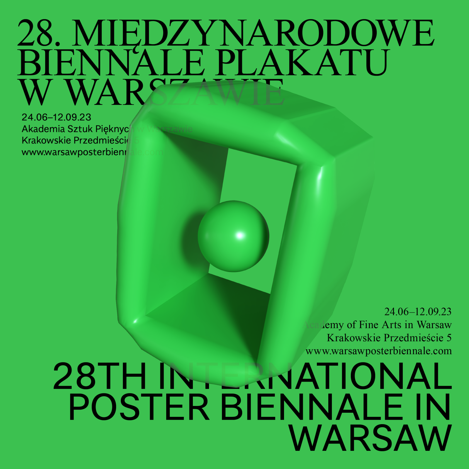 28. Międzynarodowe Biennale Plakatu w Warszawie | Narodowe Centrum Kultury